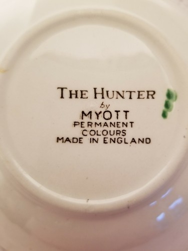 Transferware multicolour cereal or soup Bowl The Hunter By Myott | eBay