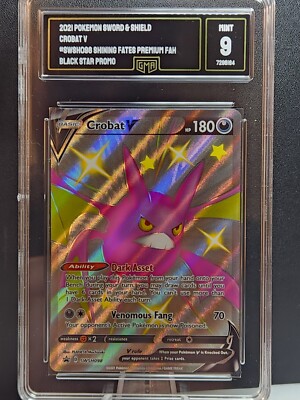 Pokémon TCG Crobat V SWSH Black Star Promos SWSH098 Holo *GRADED 9* | eBay