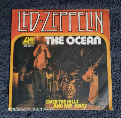 Led Zeppelin The Ocean 7" Single 45 RPM Vinyl-cleaned-Rock-D 1973 Mint ...
