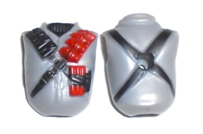 GI Joe Black Major Part for Customs (1984 Firefly Mold) Torso GRAY/Red ...