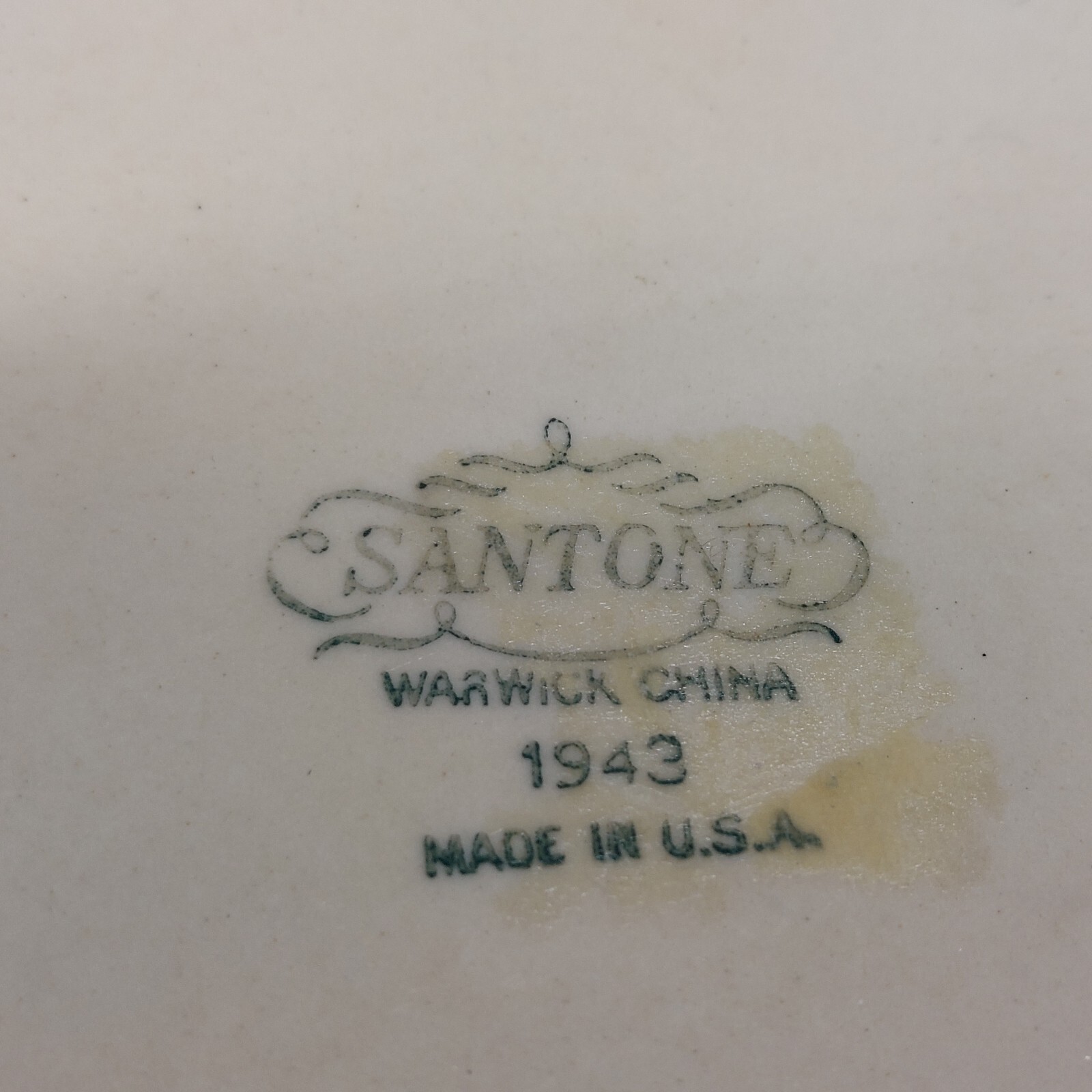 Antique 1943 Warwick China Santone Children's Set/4 - Plate/2 Bowls/Cup ...