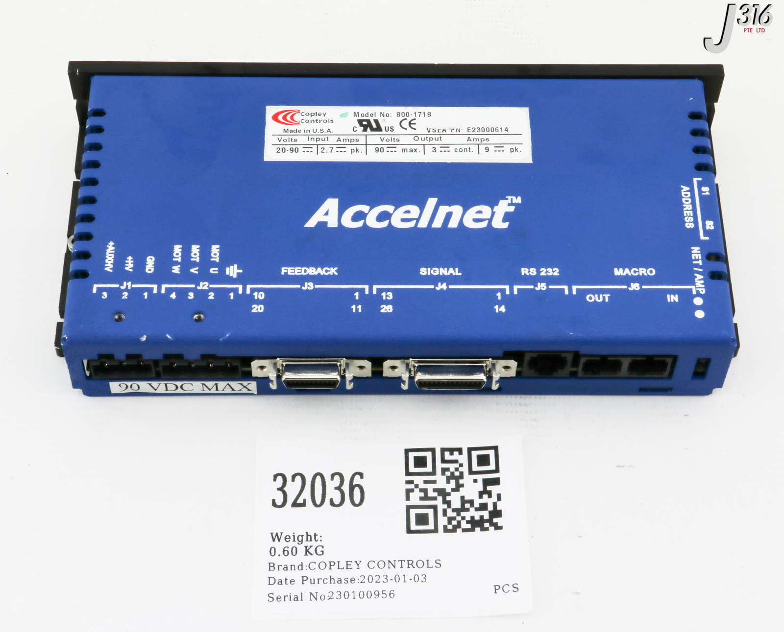 32036 COPLEY CONTROLS SERVO DRIVE, ACCELNET 800-1718 | eBay