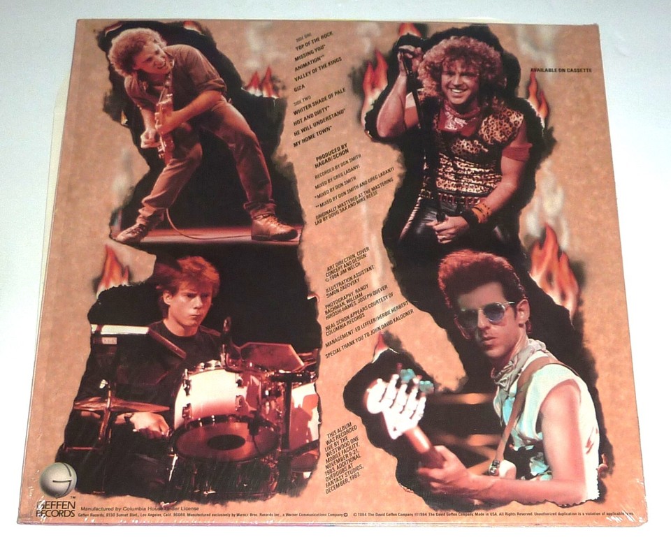VINYL LP by SAMMY HAGAR (HSAS) "THROUGH THE FIRE" (1984) ROCK, HARD ...