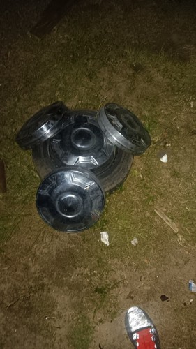 TWO VINTAGE LYON CLASSIC ANTIQUE RAT ROD HUBCAPS WHEEL COVERS CENTER ...