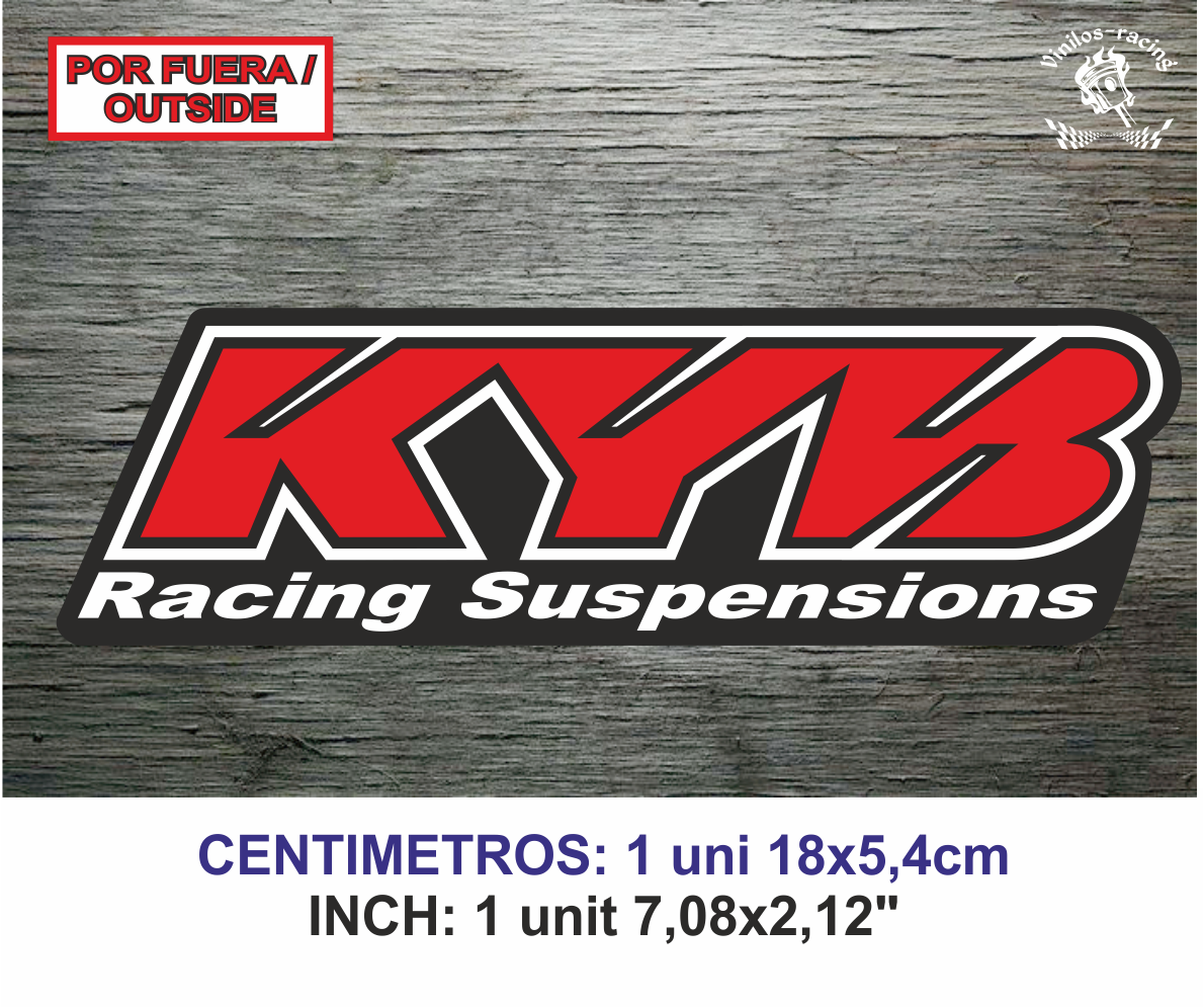 Sticker Vinilo Decal Vinyl Aufkleber Adesivi Autocollant KYB Racing ...