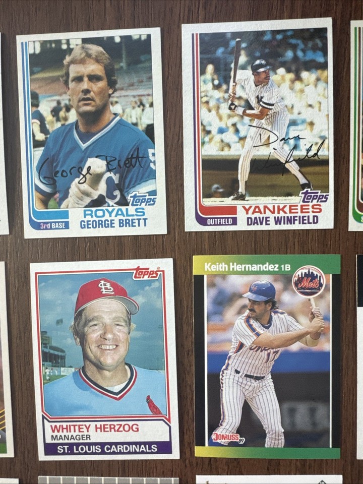 Lot of 40 Stars/HOF & Star Rookies; 1980-1999 Topps, UD, Fleer +; NM ...