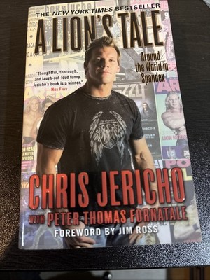 SIGNED BOOK "A Lion's Tale" Chris Jericho AUTO Great Condition Fozzy ...