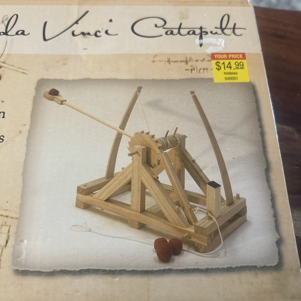 Pathfinders Leonardo da Vinci Catapult Wood Assembly Kit Brand New | eBay