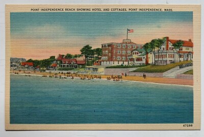 MA Postcard Point Independence Onset Cape Cod Massachusetts Beach Hotel ...