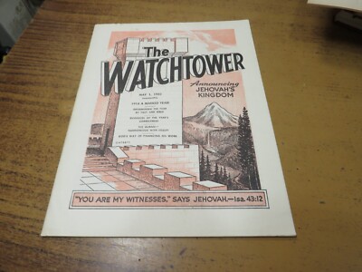 the WATCHTOWER Jehovah's Witness Journal 1952 May 1 | eBay