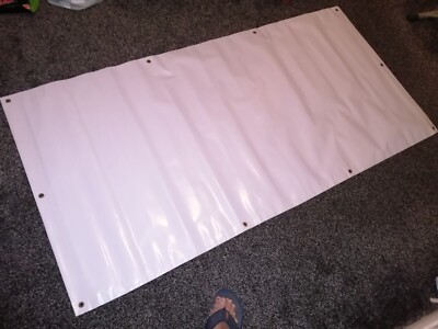 2'x3' (610mmx915mm) DIY Blank White Hem & Eyeletted PVC Mesh Banner ...