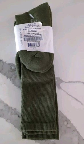 DLA Troop Support Green Military Boot Socks Small 9 - 10 Antimicrobial ...