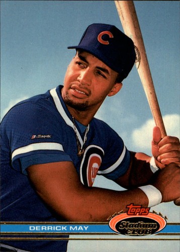 1991 Stadium Club Baseball Card #73 Derrick May | eBay