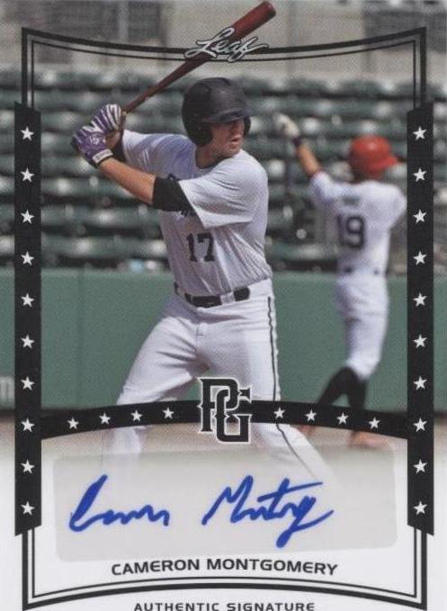 2014 Leaf Perfect Game Showcase - Autographs Cameron Montgomery #A-CM1 Black (AU, RC) for sale ...