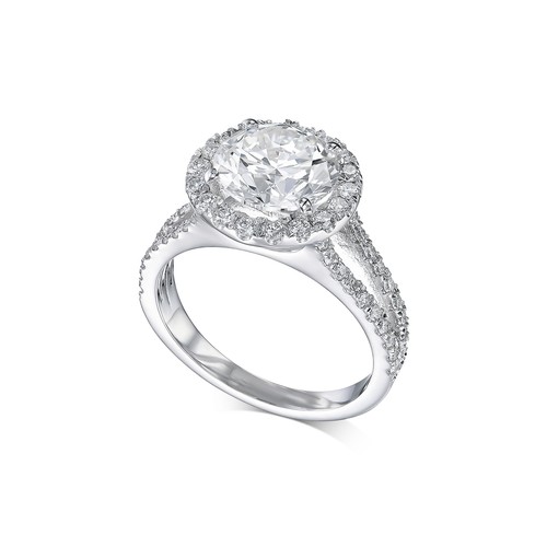 Diamond Engagement Ring VS1 F Round 2.71 Carat Lab Created IGI ...