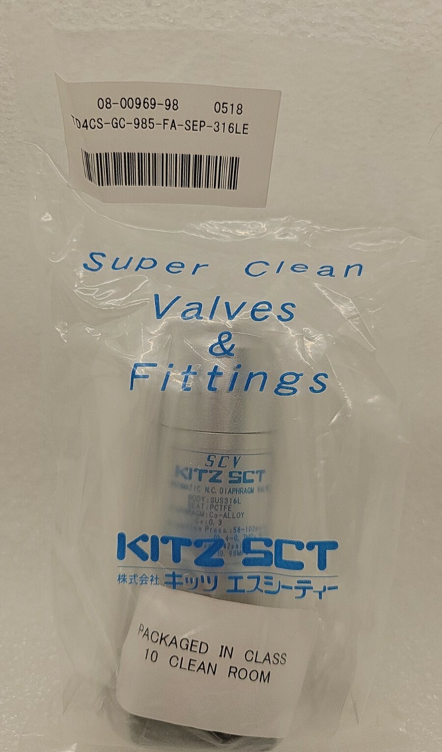 SCV KITZ SCT Td4cs-gc Diaphragm Valve With APTech AP Pl210 ( Working ...