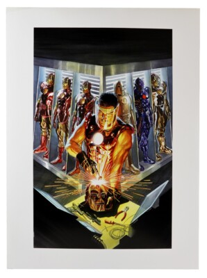 Iron Man Lithograph Painted by Artist Alex Ross Marvel Comics | eBay