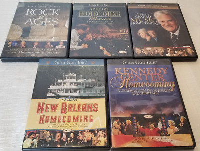 Lot of 5 Bill Gaither Gospel Series DVDs Homecoming, Rock of Ages ...