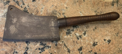 RARE WM BEATTY & SONS CHESTER BEEF SPLITTING CLEAVER CAST STEEL | eBay