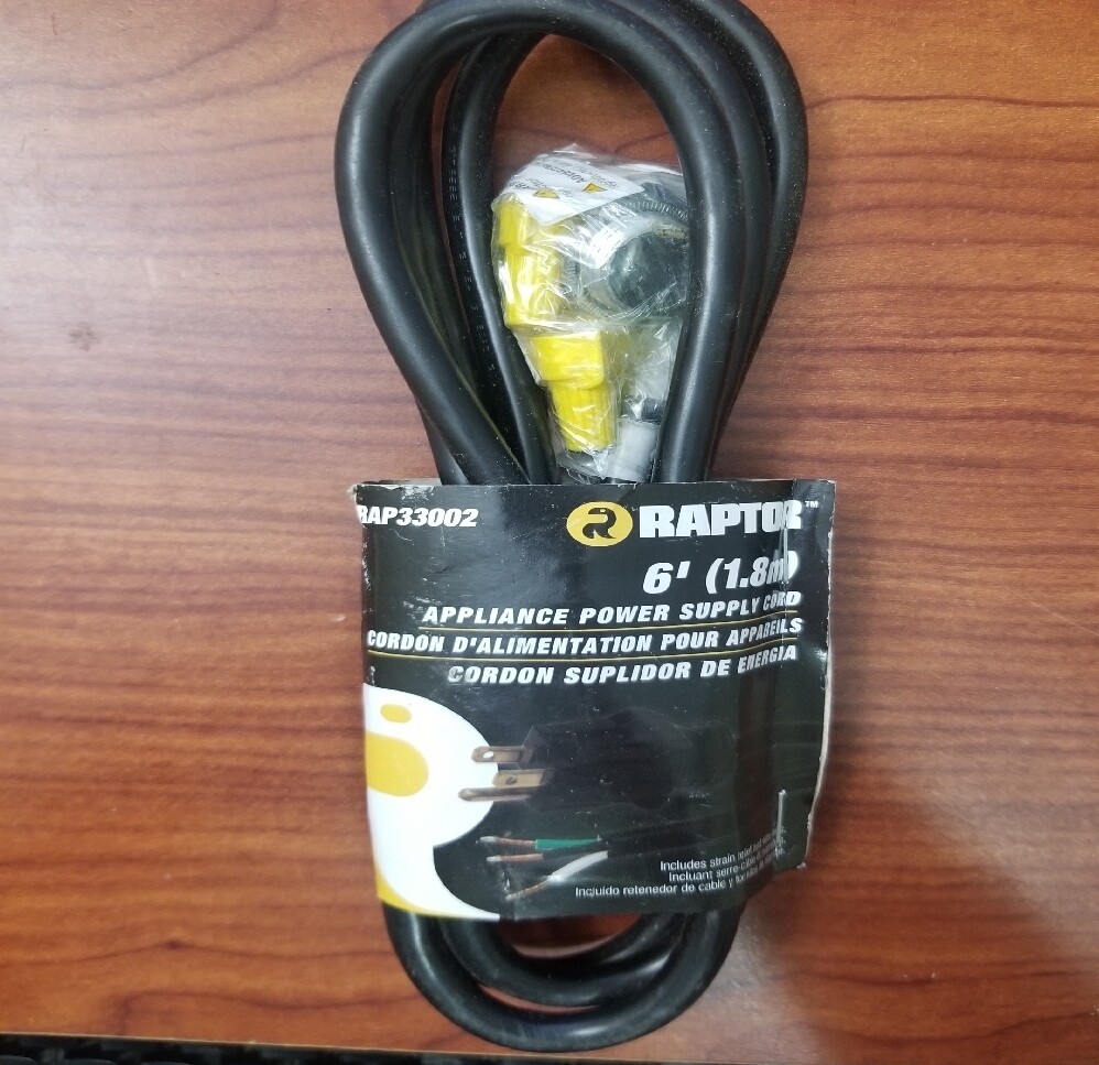 Intertek RAP33002, 6FT Power Appliance Round Cord Kit,Dishwasher ...