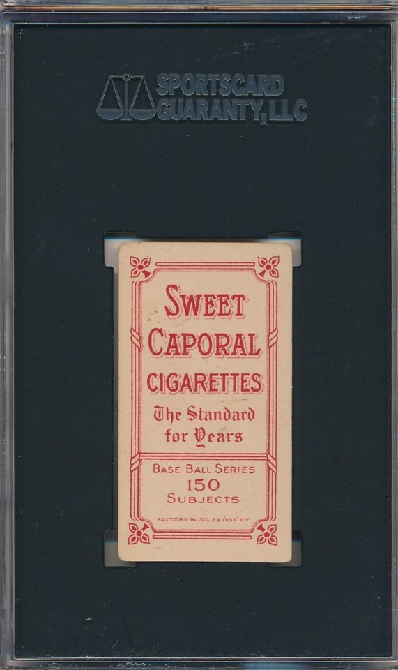 1909 T206 SWEET CAPORAL - GEORGE STOVALL - SGC 4.5 VG-EX+ (SVSC ...