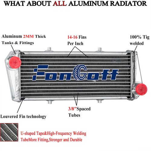Aluminum Radiator Fit Ultralight Rotax 912i / 912 / 914 UL 4-Stroke ...
