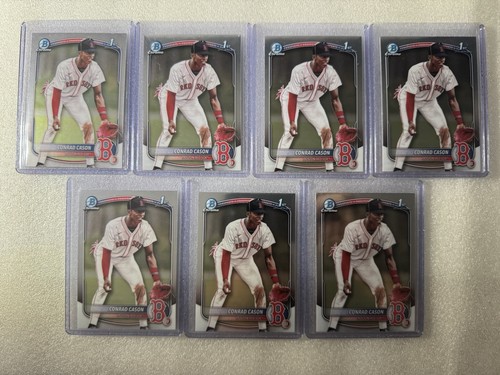 Conrad Cason 1st Prospect 2025 Bowman Chrome #BCP-130 Boston Red Sox ...
