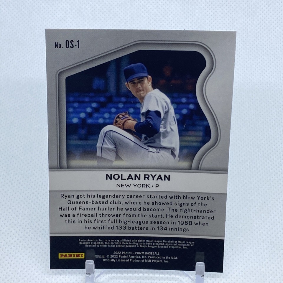Nolan Ryan 2022 Panini Prizm Baseball Old School Insert Card #OS-1 New ...