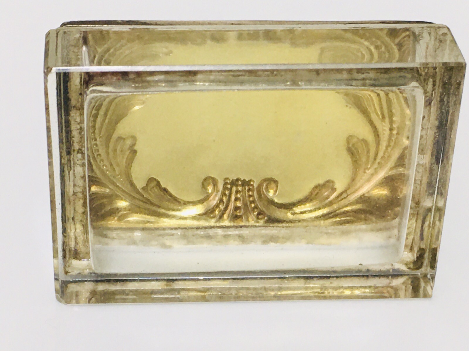 ANTIQUE STERLING SILVER FOSTER & BAILEY F&B FLORAL DECOR GLASS PILL ...