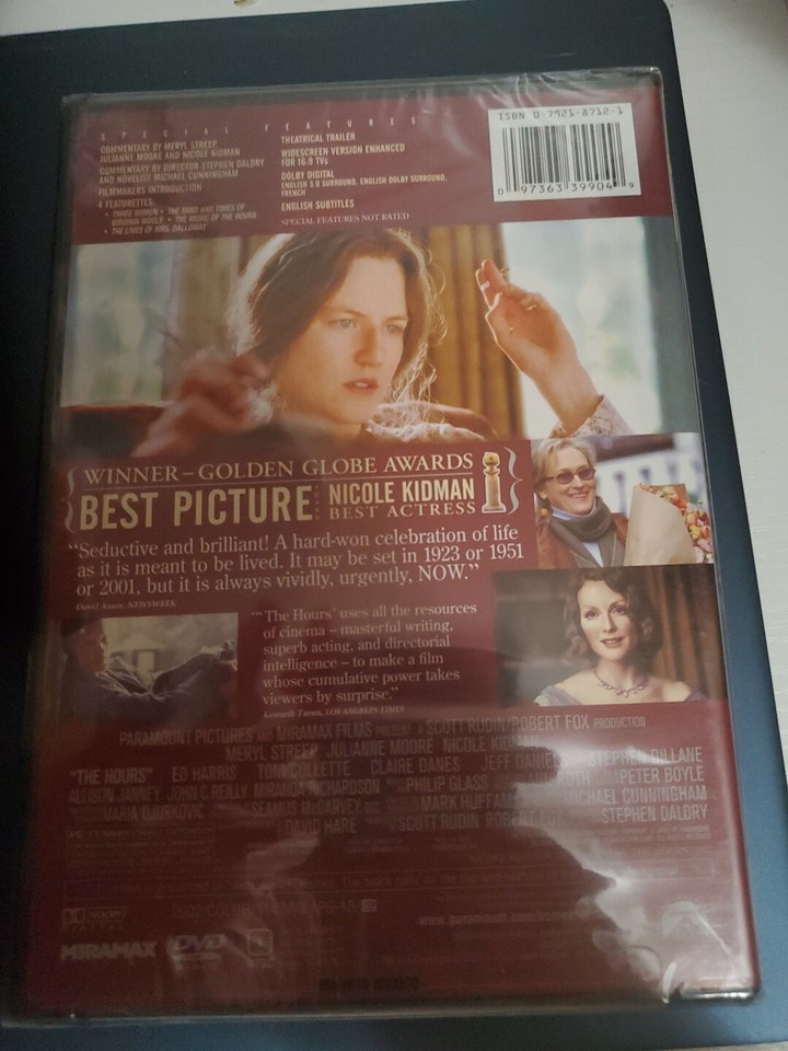 The Hours (DVD, 2003, Widescreen) Factory Sealed 97363399049| eBay