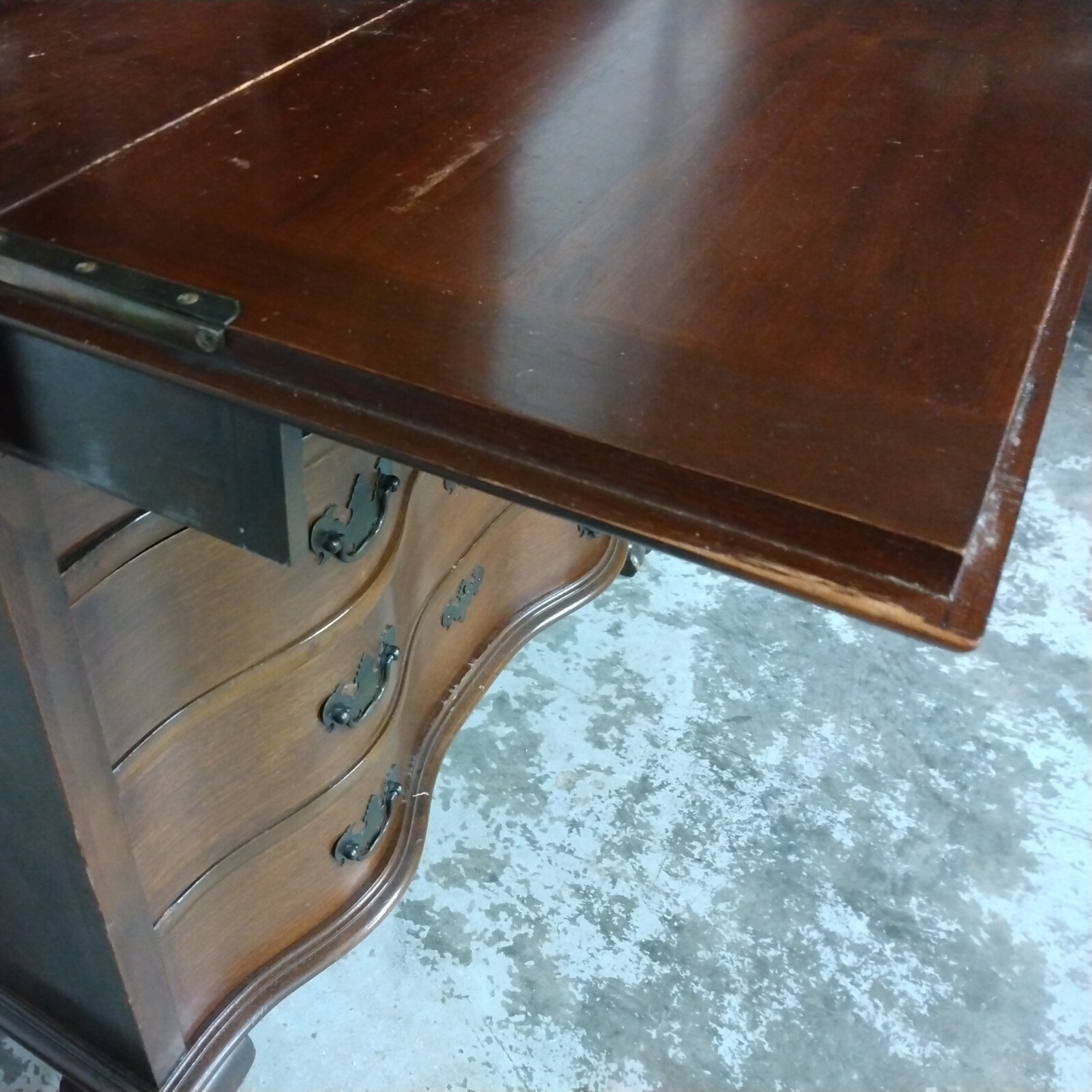 Antique Maddox Walnut Secretary Cabinet Desk w/Key & Working Locks ...