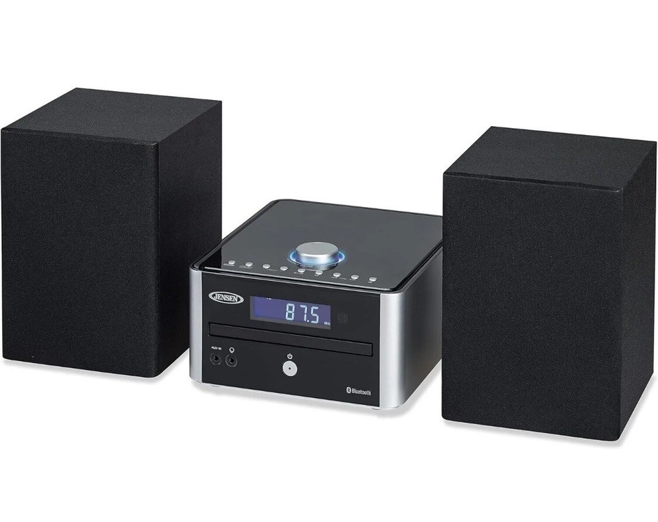 Bookshelf Home Stereo System Bluetooth Cd Player AM FM Radio Stereo ...