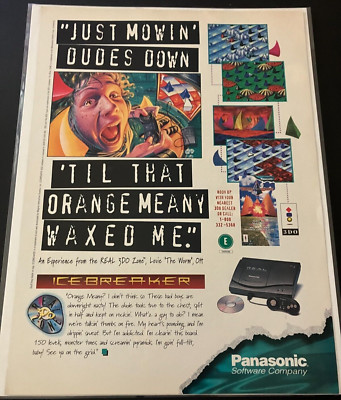 Panasonic 3DO Console - Vintage Gaming Print Ad / Poster / Wall Art ...
