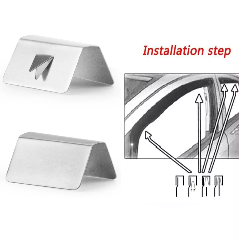 12x For Heko G3 SNED Replacement Clip Wind Deflector Clips Car Channel ...