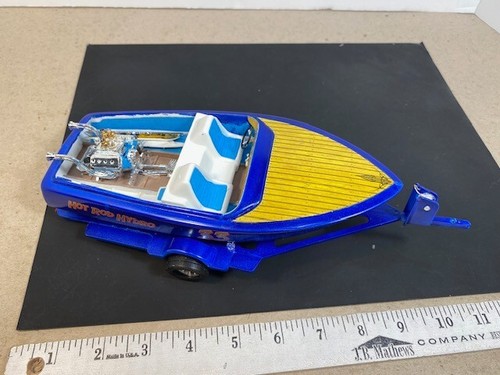 Revell Hemi-Hydro 1/25 Scale Ski Boat & Trailer Model. Built. Very Nice ...