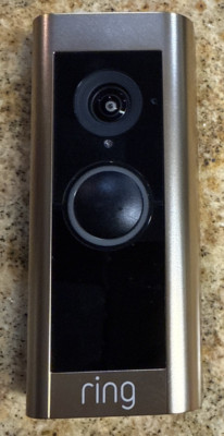 Ring Wired Doorbell Pro 2 Head-to-Toe HD Video + Pro Power Kit + Gold ...
