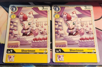 x2 Digimon SHORTMON BT10-033 Yellow Common | eBay