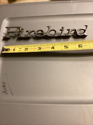 Vintage 1971-1981 Firebird Chrome Name Badge Side Emblem Original | eBay