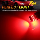 1157 7528 2357 2057 LED Pure Red Brake Stop Tail Light Bulbs For ...