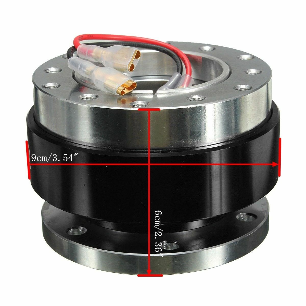 Ball Bearing Detachable Black Steering Wheel Quick Release Extend Hub ...