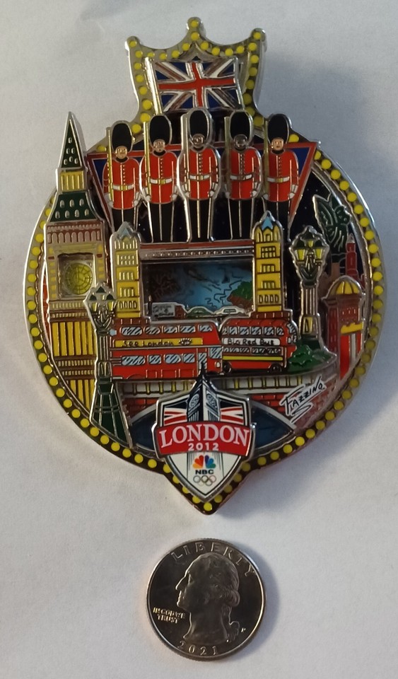 Fazzino NBC 2012 Olympic London Games Pin in Original Tin | eBay