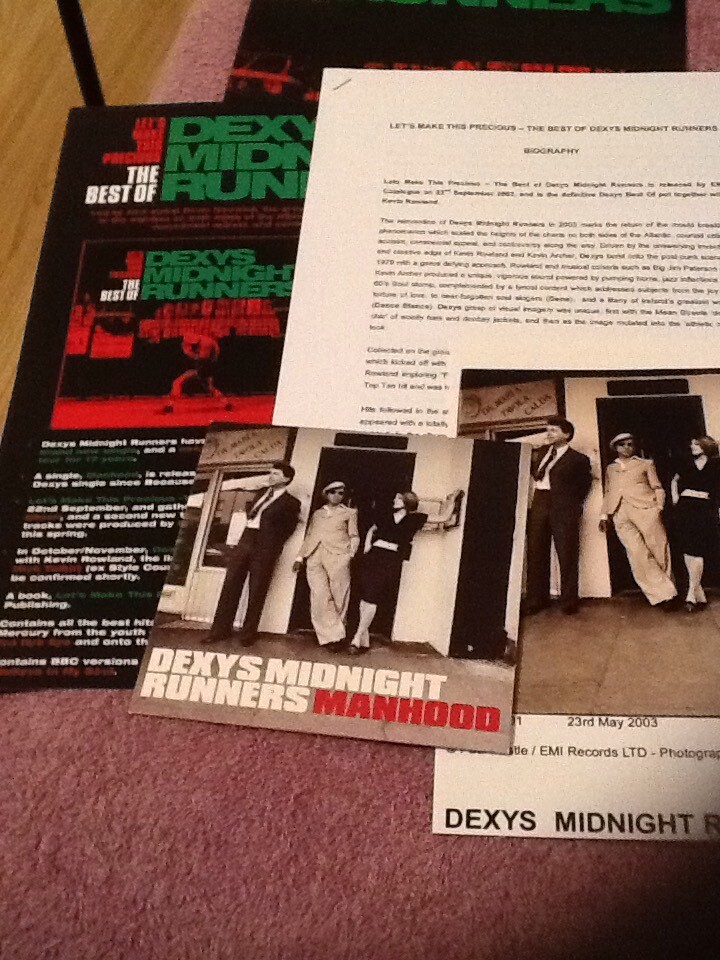 DEXYS MIDNIGHT RUNNERS PROMO PACK LETS MAKE THIS PRECIOUS CD BIO PHOTO ...