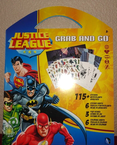 JUSTICE LEAGUE: Grab and Go Stickers PAK BOOKLET VGUC 42692028801| eBay