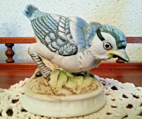 Vintage Lefton Blue Jay KW1637 Figurine 1970's | eBay