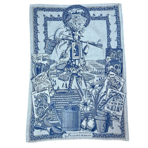 Le Jacquard Francais Primrose Bordier Tea Towel 21” X 30” Blue | eBay