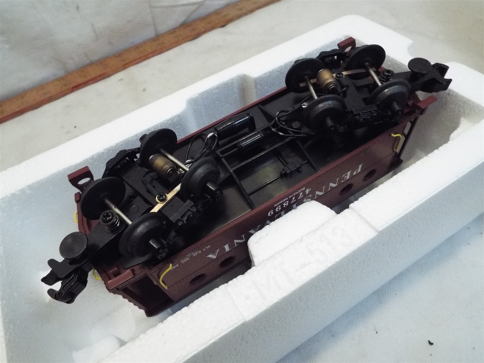 3 MTH Rail King Rolling Stock PRR Caboose Tank Car B&O Streamline Coach ...