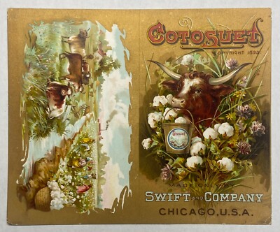 1893 Cotosuet - Swift and Company Trade Card | eBay
