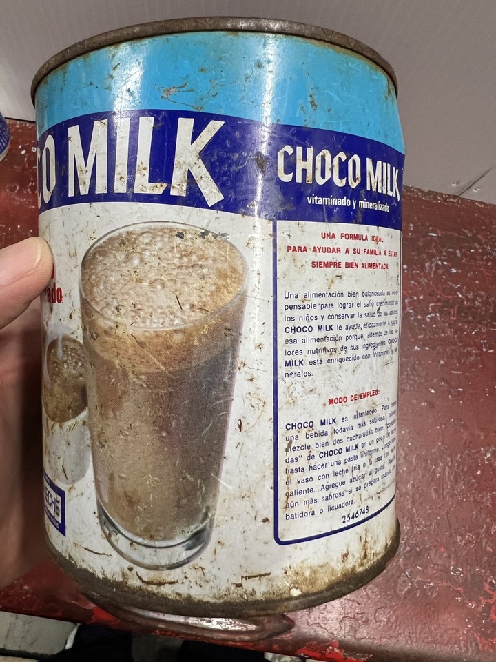 Vintage Choco Milk Metal Can Pancho Pantera 825 Grams Mexico From 1970 ...