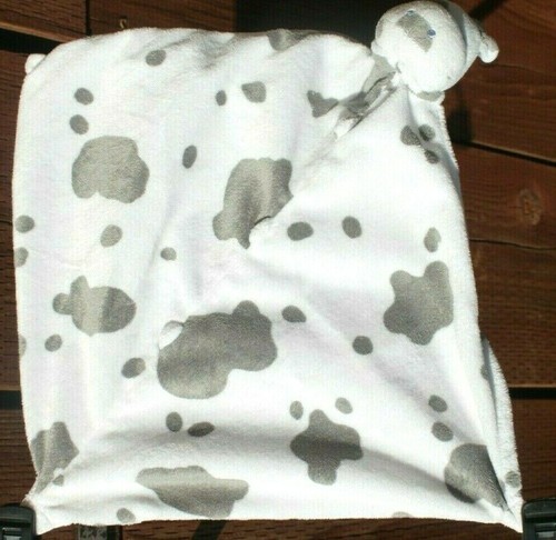 Spotted Cow Security Blanket Lovey Angel Dear Gray & White #D-15 | eBay