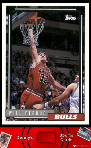 1992 Topps #342 Will Perdue Chicago Bulls Basketball Card | eBay